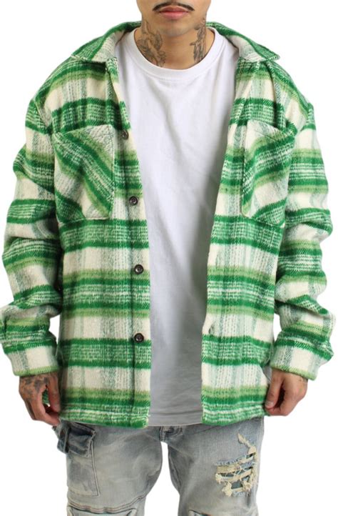 Rebel Minds Tweed Shacket 332 712grn Karmaloop