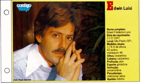 Astros Em Revista Edwin Luisi O GalÃ Da Novela Brasileira Mais Vista