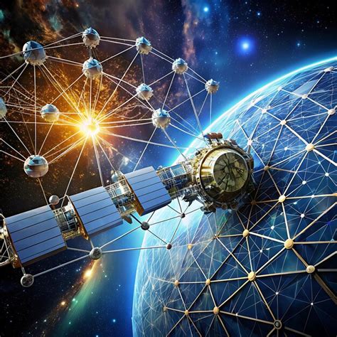 The Space Station With Solar Globalization Sphere Nice Image Use Ai
