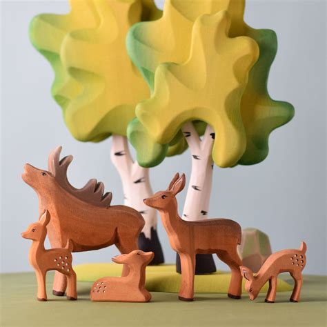 Deer Wooden Figure A Forest Friend For All Ages Bumbu Toys