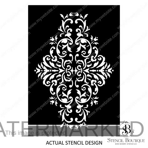 Lisabetta Damask Stencil Stencil Boutique