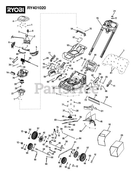 Ryobi Ry 401020 107592001 Ryobi 21 40v Walk Behind Mower Rev 01