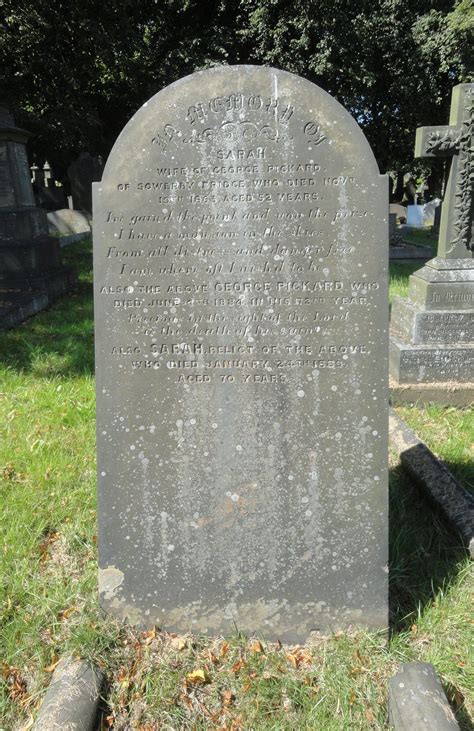 Sarah Helliwell Pickard 1811 1863 Find A Grave Memorial