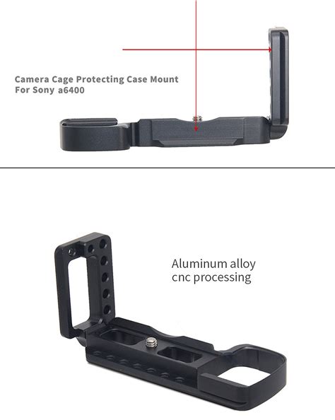 Bgning Cnc Aluminum Vertical Shoot Quick Release L Plate Bracket Holder
