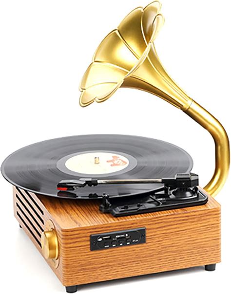 Vinyl Record Player Bluetooth Record Player With Horn Shape Bluetooth