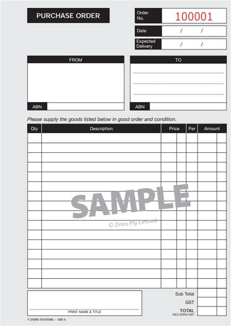 Independent Office Solutionszions Carbonless Duplicate Book Purchase Order Book 210mm X 145mm