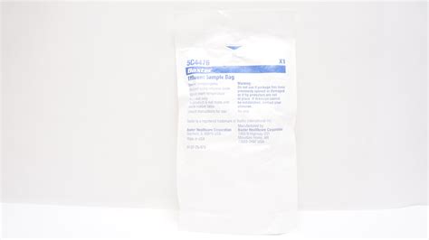 Baxter 5c4476 Effluent Sample Bag