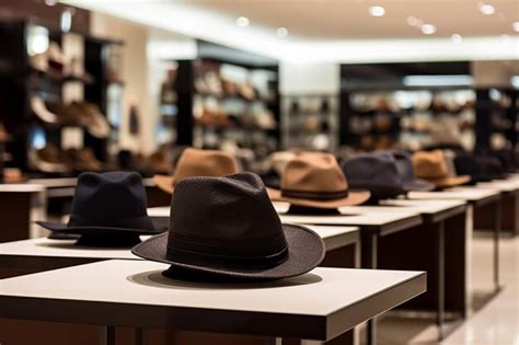 Premium Photo Stylish Hat Store In The Shopping Center