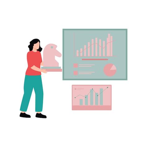 Premium Vector The Girl Has A Business Plan