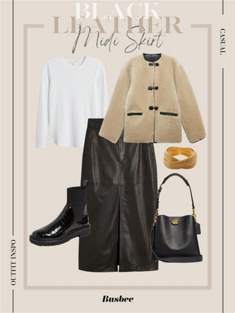 10 Black Leather Skirt Outfit Ideas You Can Wear This Fall And Winter