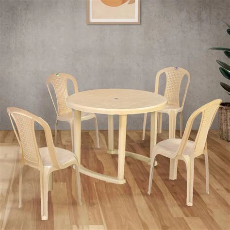 Nilkamal Meridian 1 4 Chairs Plastic Dining Set At ₹ 5810 Piece