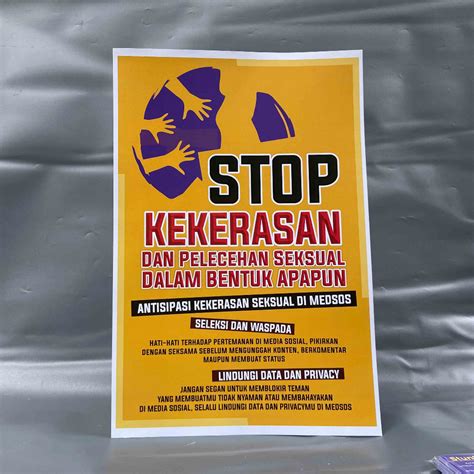 Jual Poster Stop Kekerasan Poster Stop Pelecehan Poster Stop Kekerasan Dan Pelecehan Seksual