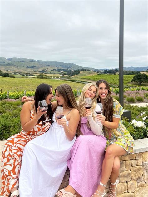 Cheers 🍷 Winery Bachelorette Party Ideas Winery Outfit Summer