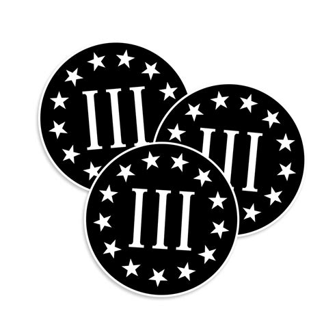 Three Percenter Sticker
