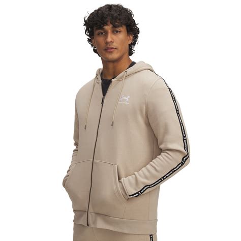 Under Armour Mens Icon Fleece Taping Full Zip Hoodie Zip Hoodies