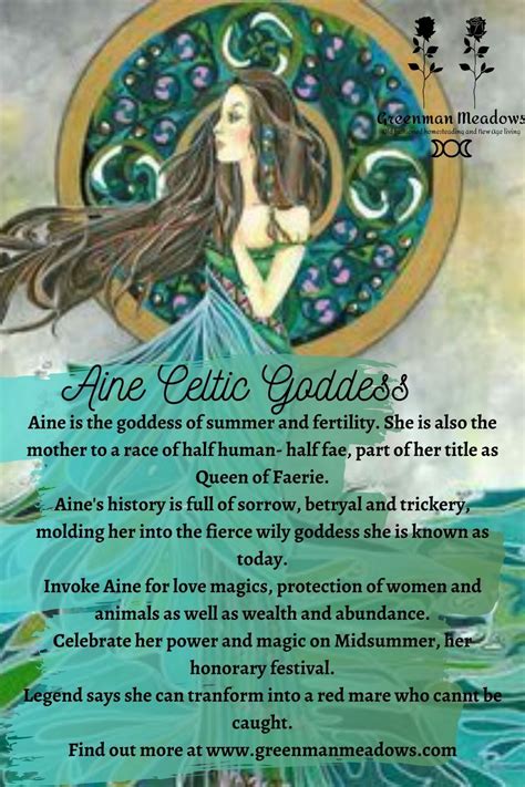 Gods And Goddesses Aine Artofit