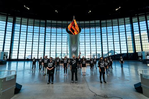 Al Davis Memorial Torch Led Flame By Astound Architizer