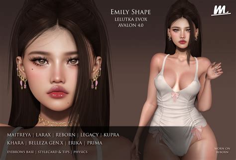 Second Life Marketplace Midoris Store Emily Shape Lelutka