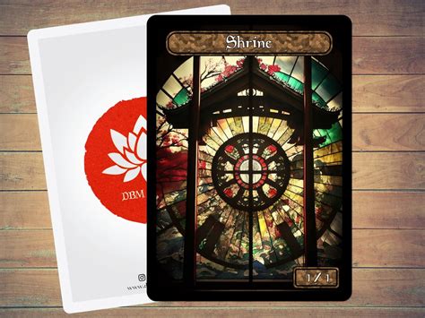 Shrine Token Mtg Token Stained Glass Token Art Token 5 Pack For Magic