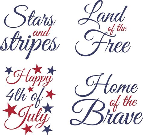 4th July Quotes Designs Bundle 4th July Quote Bundle 4th July Quotes