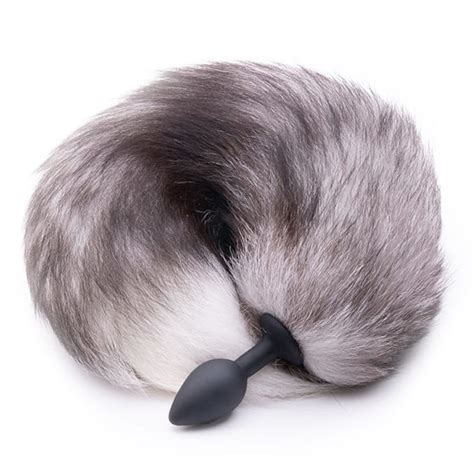 Gray Anal Fox Tail 16 Love Plugs