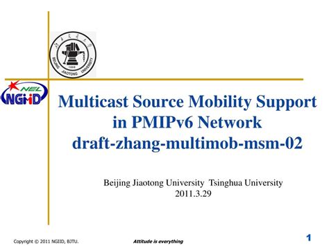 Ppt Multicast Source Mobility Support In Pmipv6 Network Draft Zhang