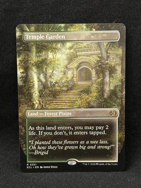 Temple Garden Borderless Mtg Proxy Lorwyn Eclipsed Proxy King