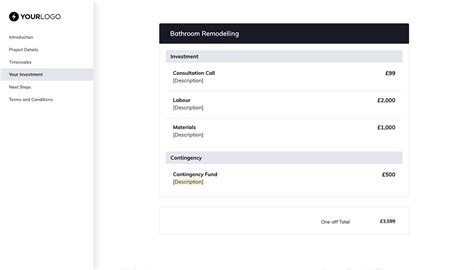 This Free Bathroom Remodel Proposal Template Won 23m Of Business