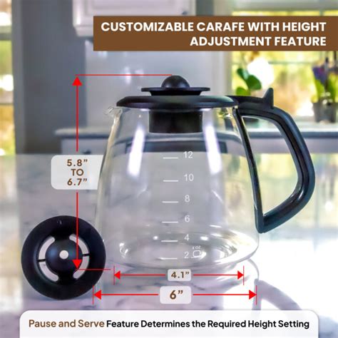Coffee Carafe Replacement Universal 12 Cup Replacement