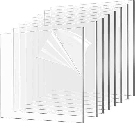 Bigmall Clear Plastic Acrylic Cut Plexiglass Sheet A3 Size 297 Mm X 420