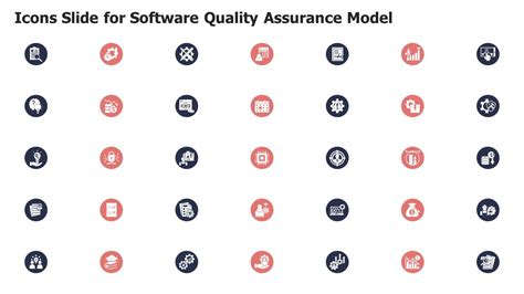 Icons Slide For Software Quality Assurance Model Ppt Template