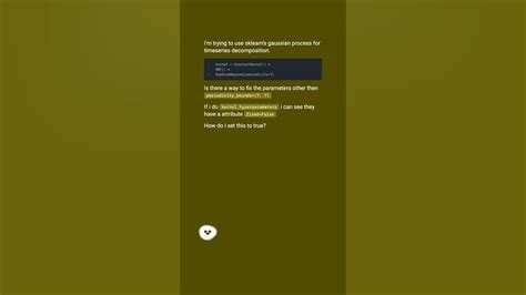 Sklearn Gaussianprocessregressor Fixing Kernel Hyperparameters Shorts Youtube