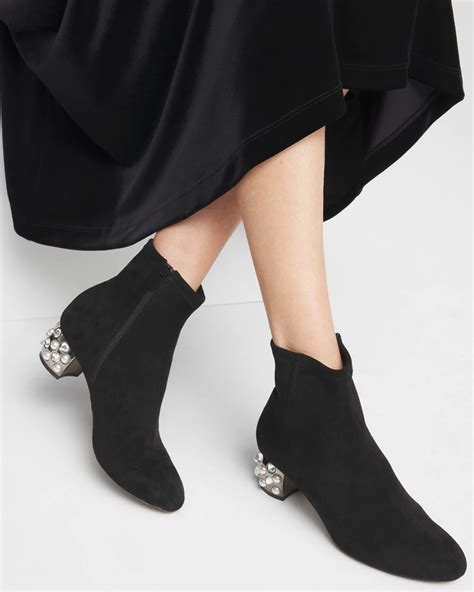 Danika Embellished Vegan Suede Boots Chicos