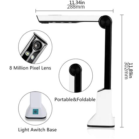 Document Camera Scanner Portable Home Office High Grandado