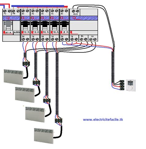 Schema Electrique Dun Gestionnaire Dénergie Et Thermostat Diagrama