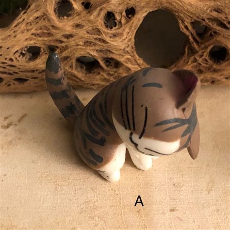 Choose One From 9 Styles Of Cats Miniature Cat Figurine Miniature