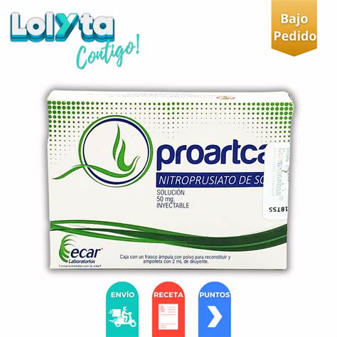 Proartcar Sol Iny 50 Mg2 Ml Nitroprusiato De Sodio Lab Ecar Website