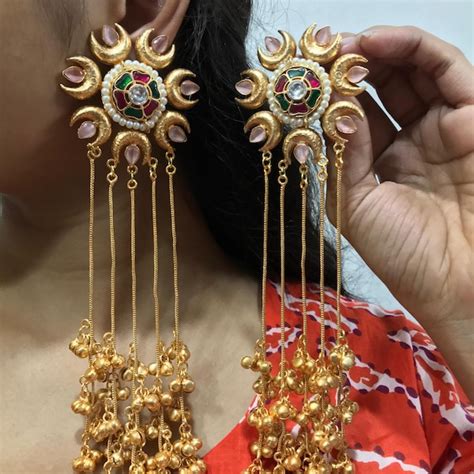 Traditional Kashmiri Earrings Etsy