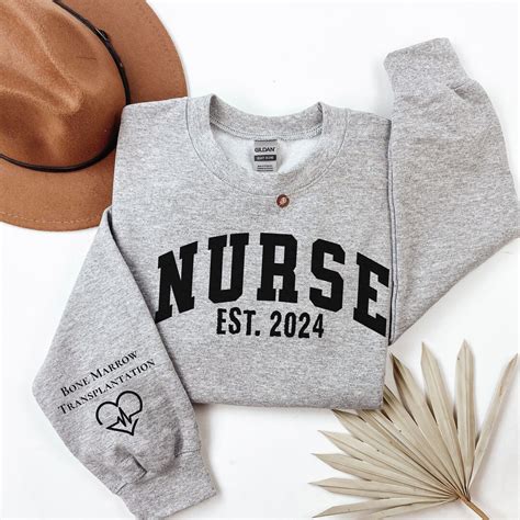 Customized Bmt Nurse Rn Sleeve Sweatshirt T For Registered Nurse