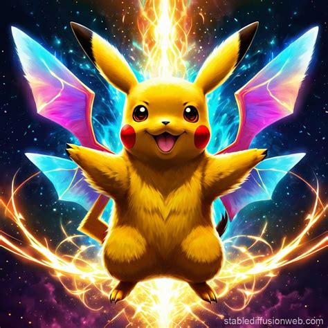 Symmetrical Pikachu Art Stable Diffusion Online