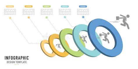 Circular Mind Map Infographic For Business Presentation Stock Vector