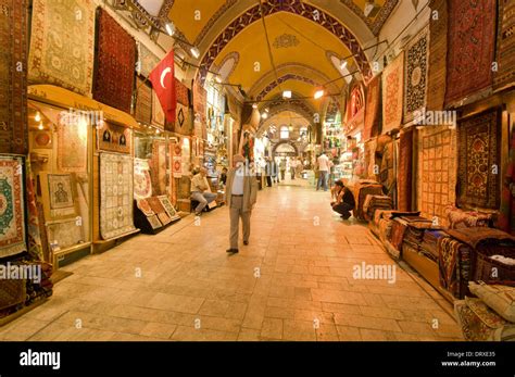 Europe Asia Turkey Istanbul Inside The Grand Bazaar Kapali Carsi