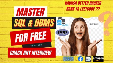 Top Best Free Resources Beginner To Advanced For Sql And Dbms For Interviews Youtube