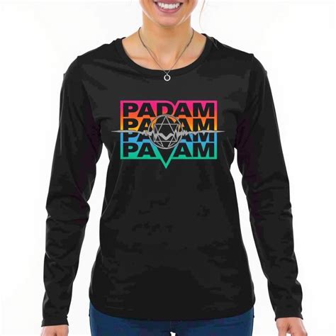 Bold Black Long Sleeve T Shirt With Colorful Padam Design Eye