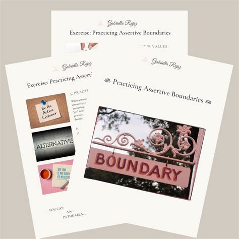 Assertive Boundaries A Practical Guide To Setting Healthy Limits