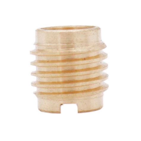 Brass Dual Threaded Insert For Wooden Tap Handle B Vicedeal