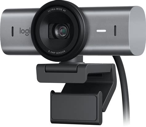 Logitech 960 001559 Mx Brio 8 5mp Ultrahd 4k Graphite Usb Type C Webcam Wootware