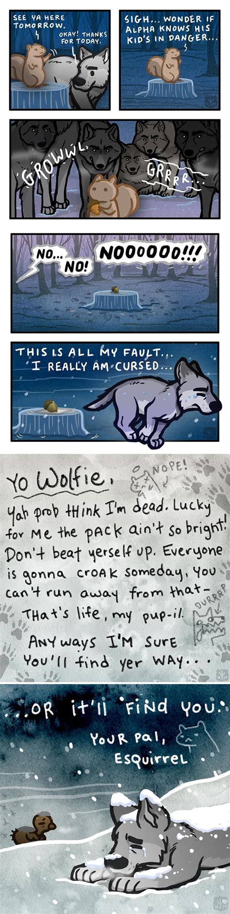 “how Turkey Met Wolf” A Comic By Kitty Moon That Might Touch Your Heart Bored Panda