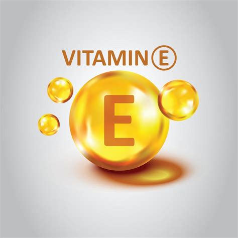 Vitamin E Icon In Flat Style Pill Capsule Vector Illustration On White