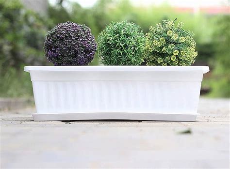 Outdoor Plastic Rectangular Planters